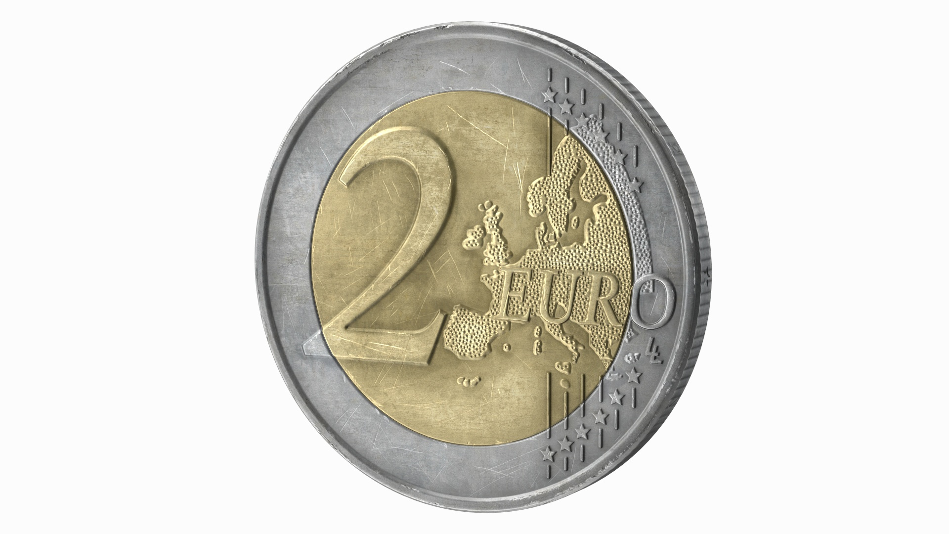 3D Italy BiMetallic 2 Euro Coin Model - TurboSquid 2146031