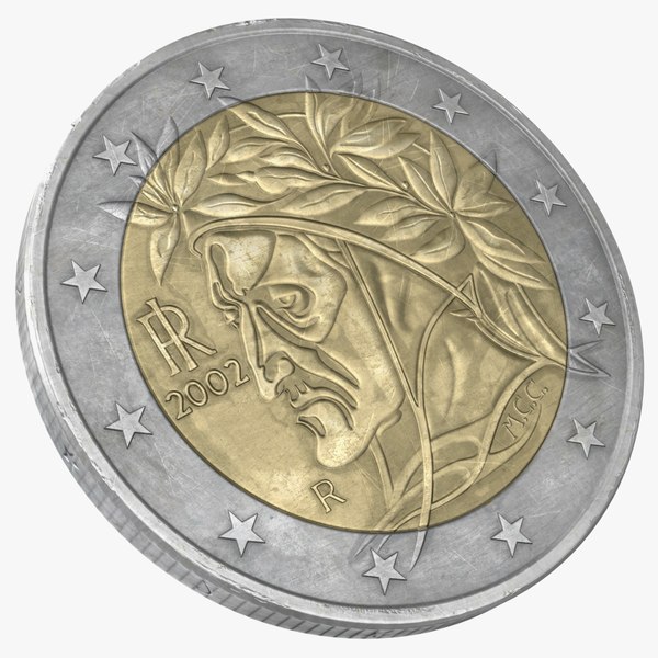 modelo 3d Moneda bimetálica de 2 euros de Italia - TurboSquid 2146031