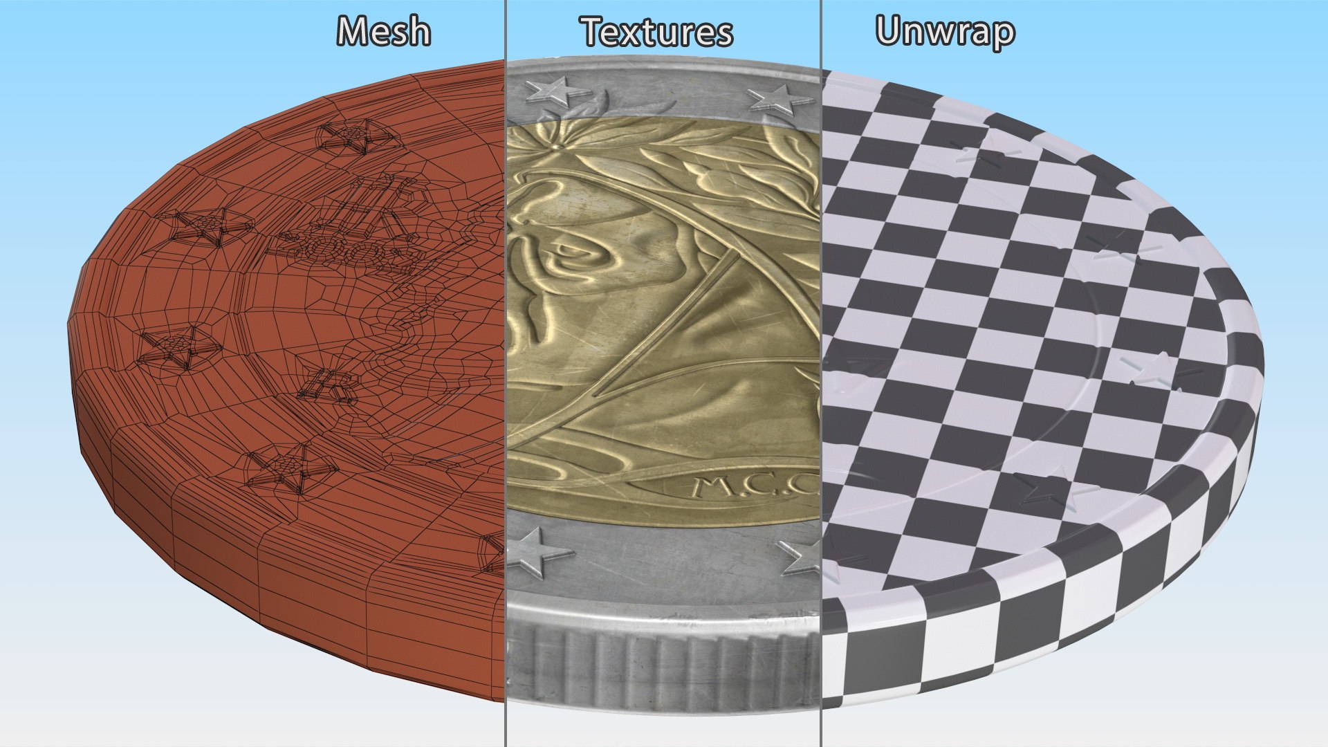 3D Italy BiMetallic 2 Euro Coin Model - TurboSquid 2146031