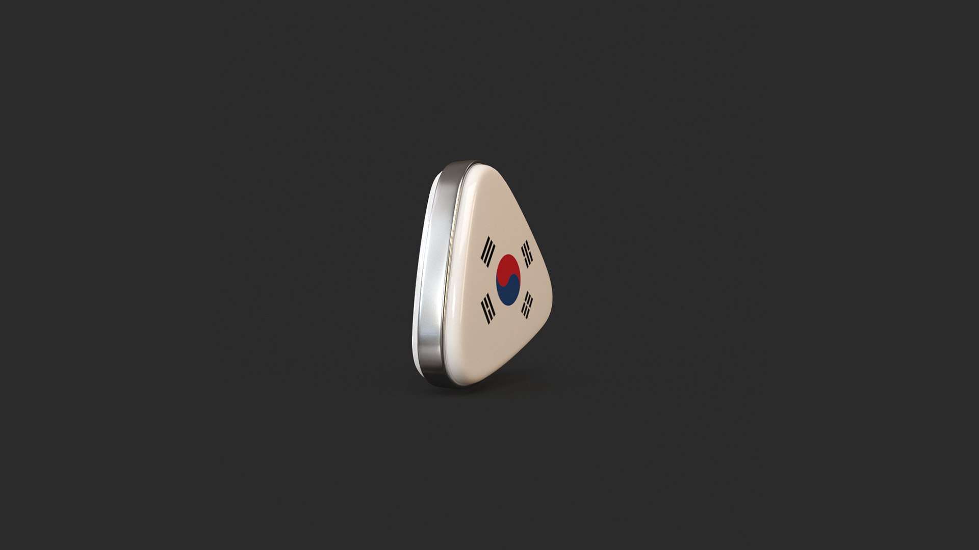 South Korea Flag Icon 3D Model - TurboSquid 2058971