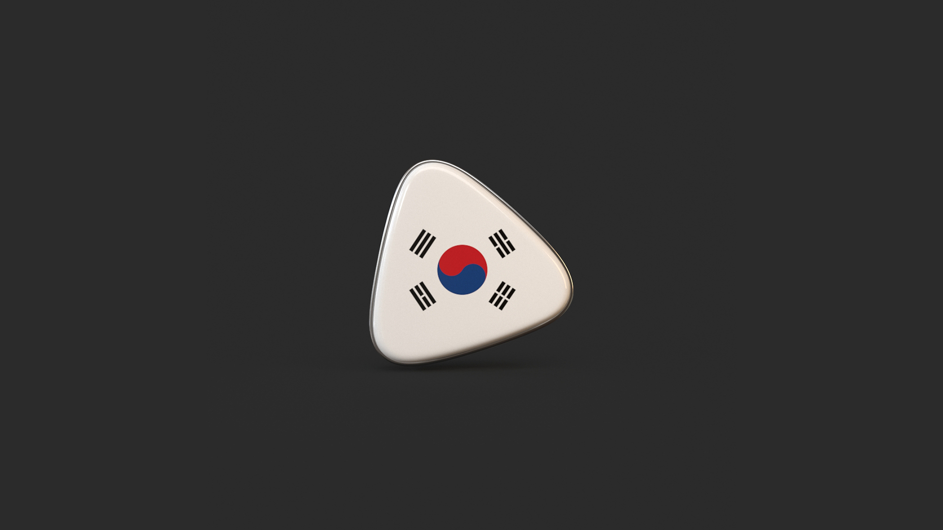 South Korea Flag Icon 3D Model - TurboSquid 2058971