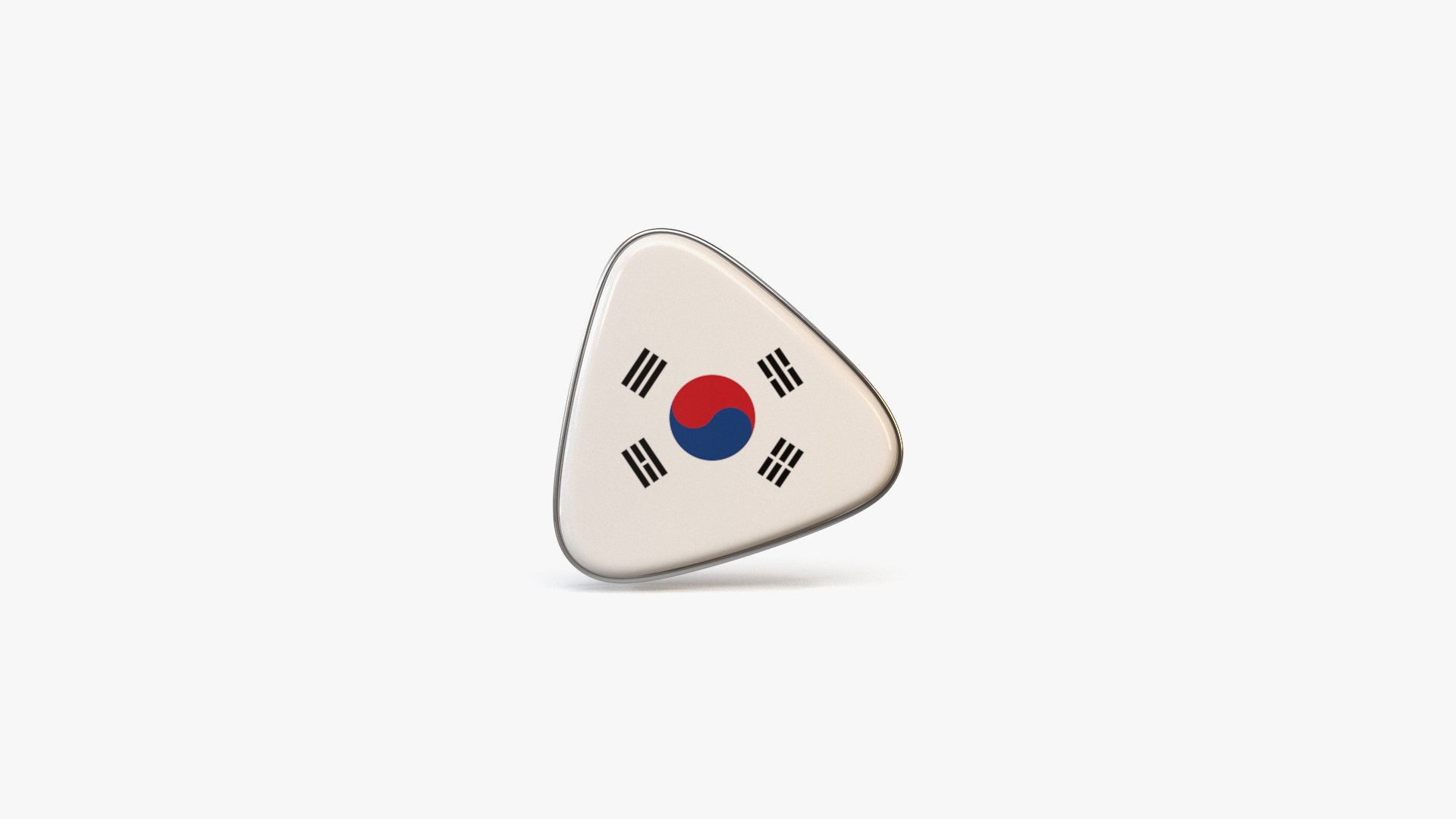South Korea Flag Icon 3D Model - TurboSquid 2058971