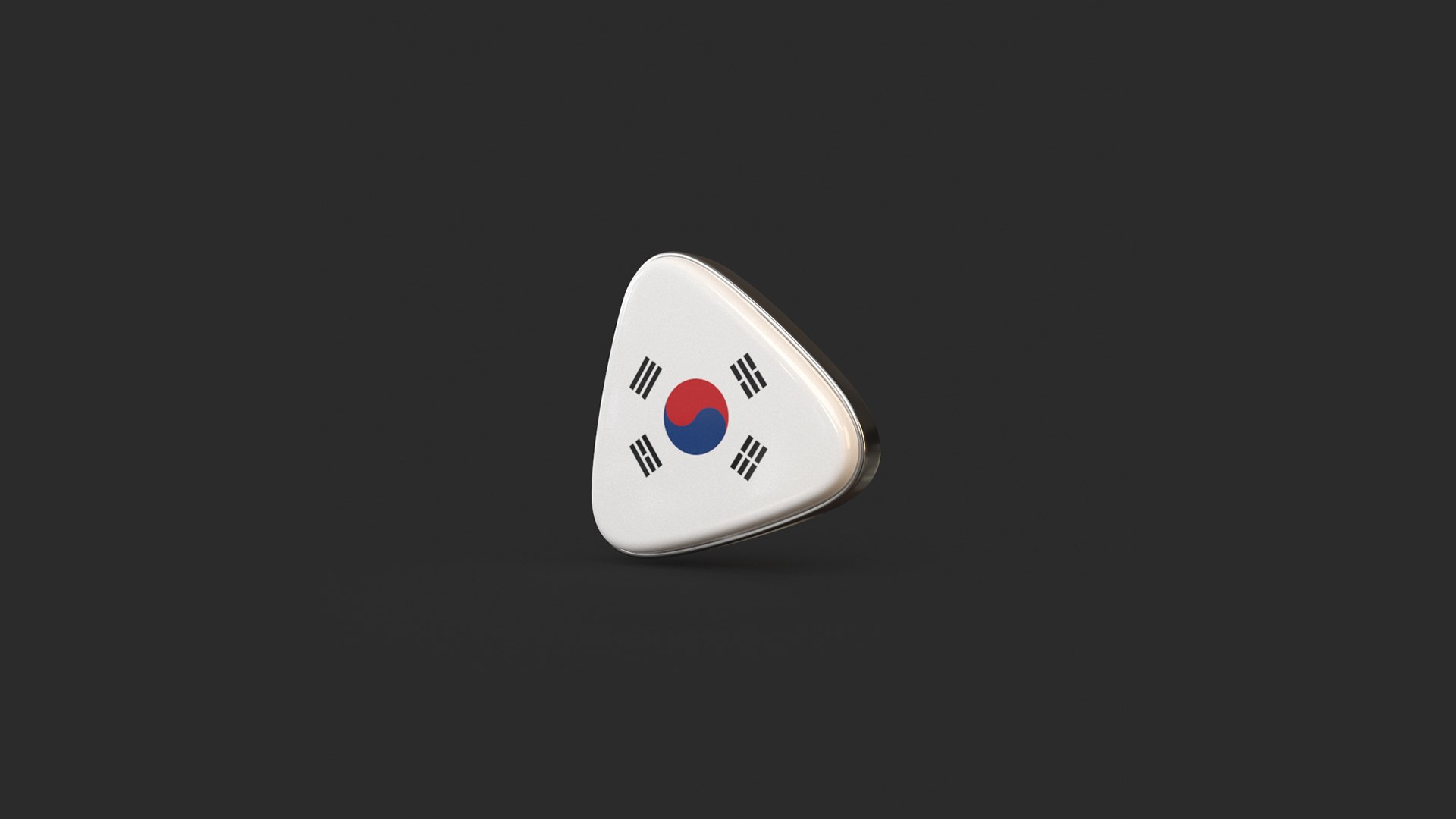 South Korea Flag Icon 3D Model - TurboSquid 2058971