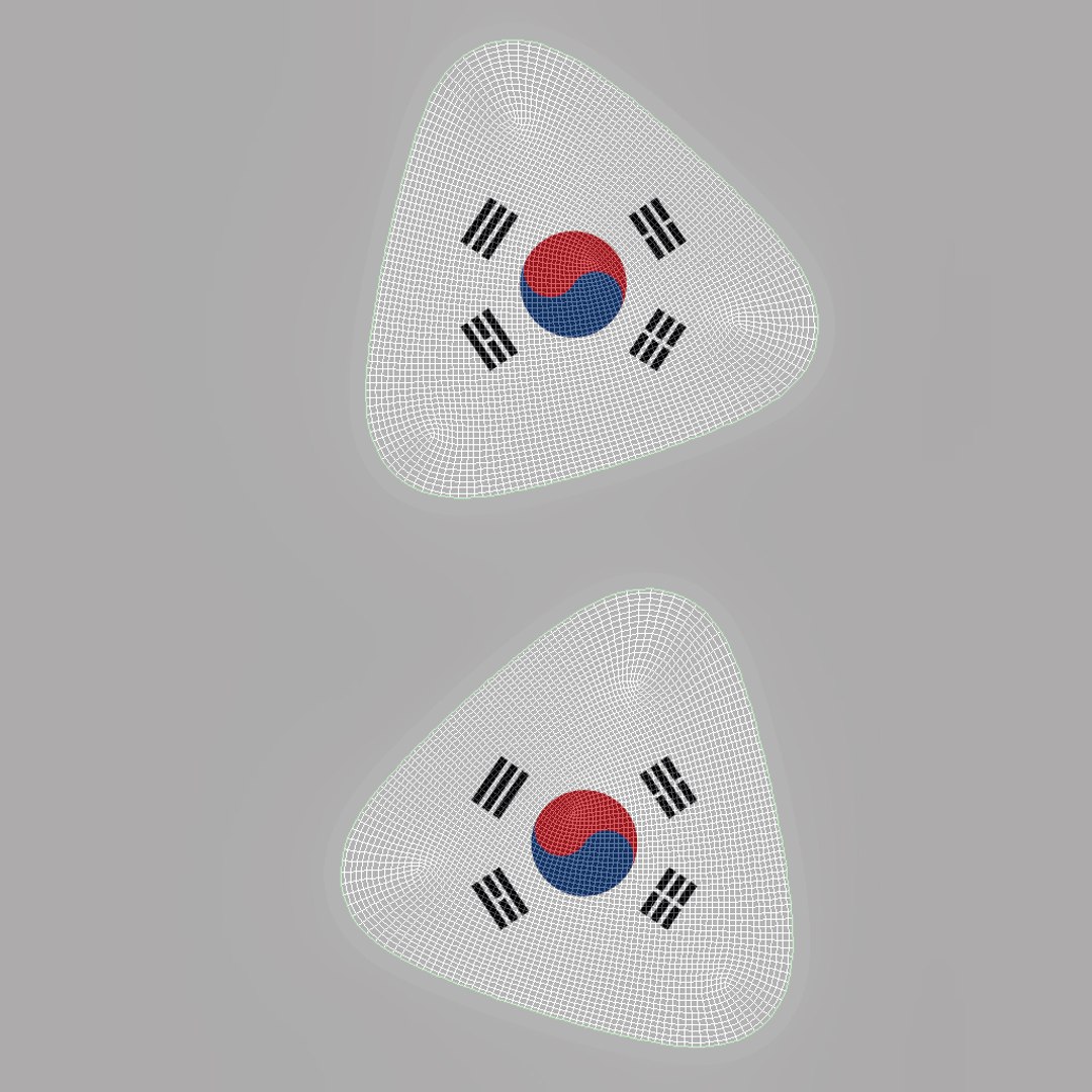 South Korea Flag Icon 3D Model - TurboSquid 2058971