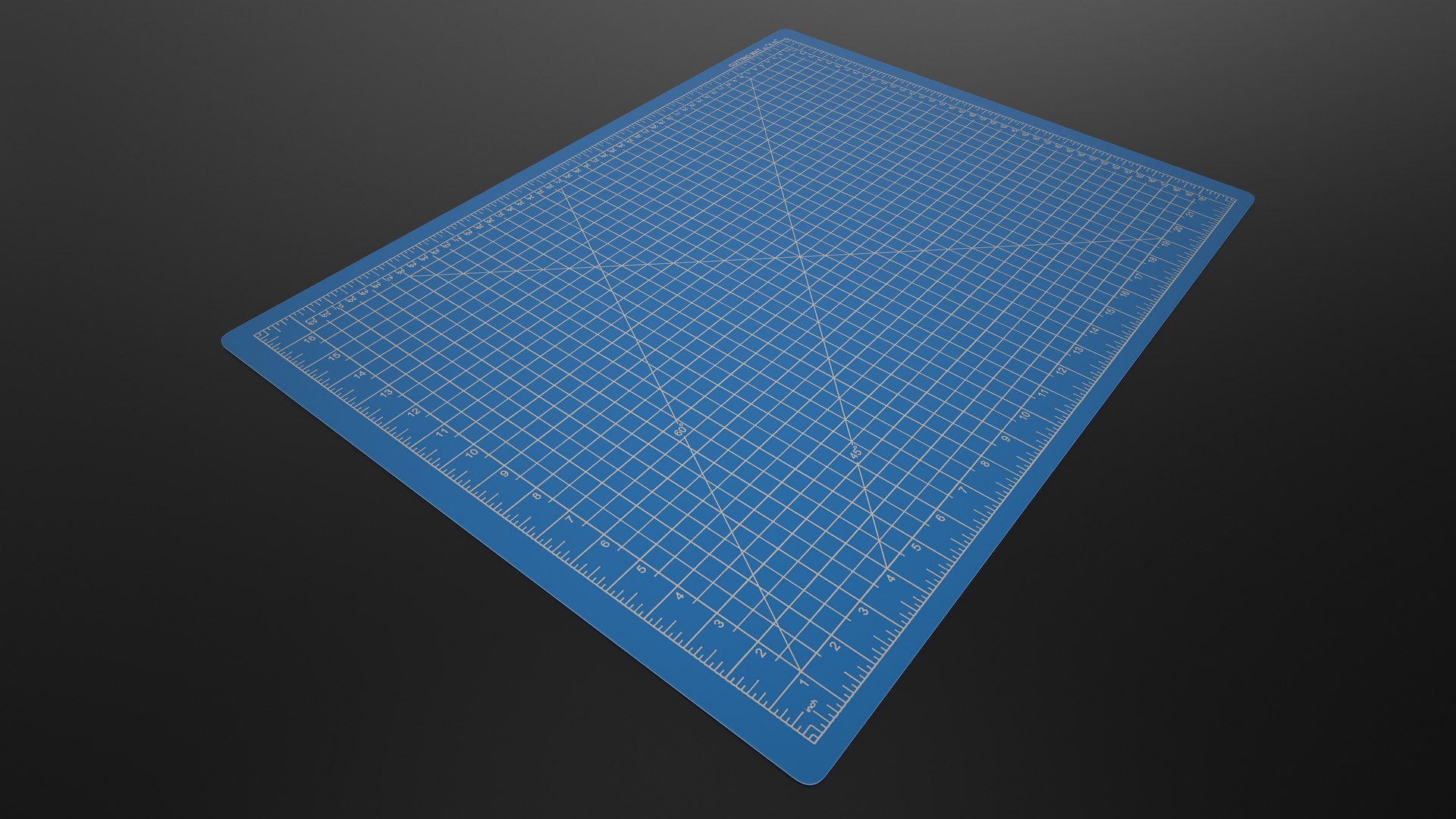 3D Cutting Mat Self-Healing Blue - TurboSquid 1985985