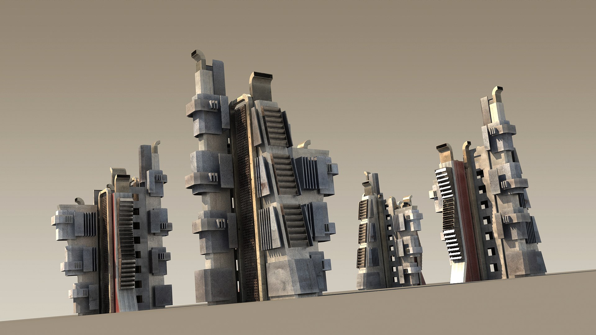 3D Sci-Fi Building 02 - TurboSquid 1848883