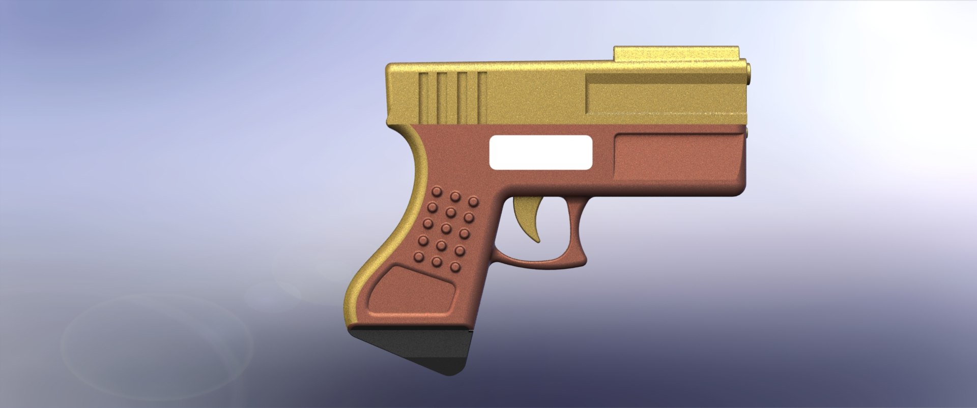 3d concept conceptual gun