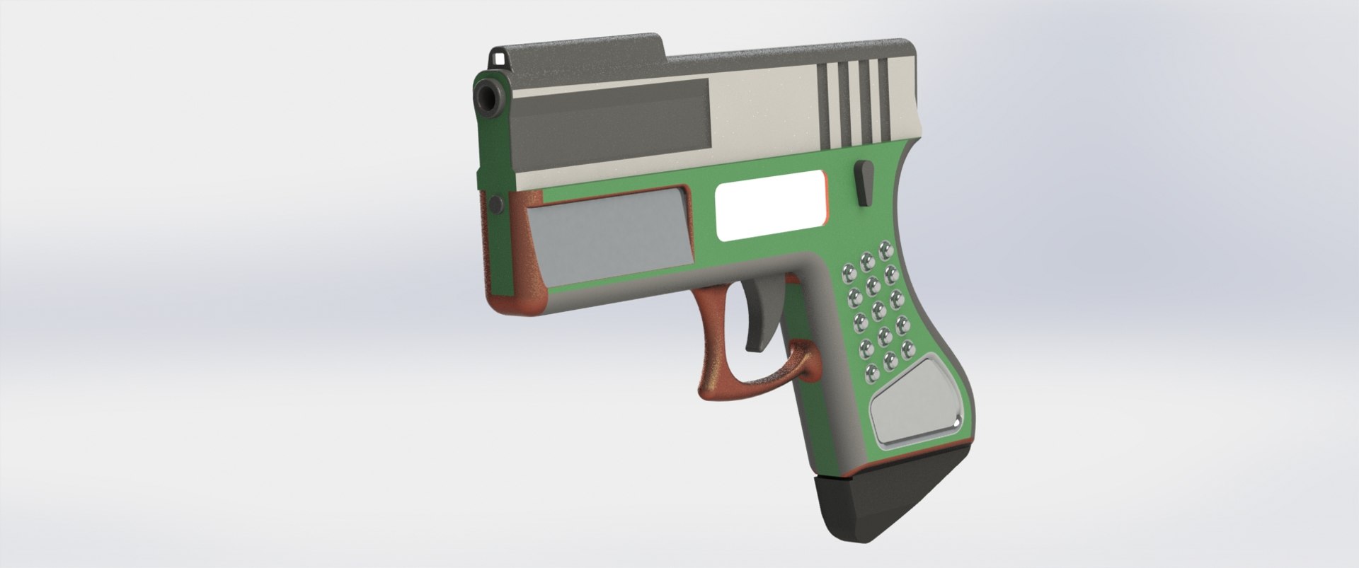 3d concept conceptual gun