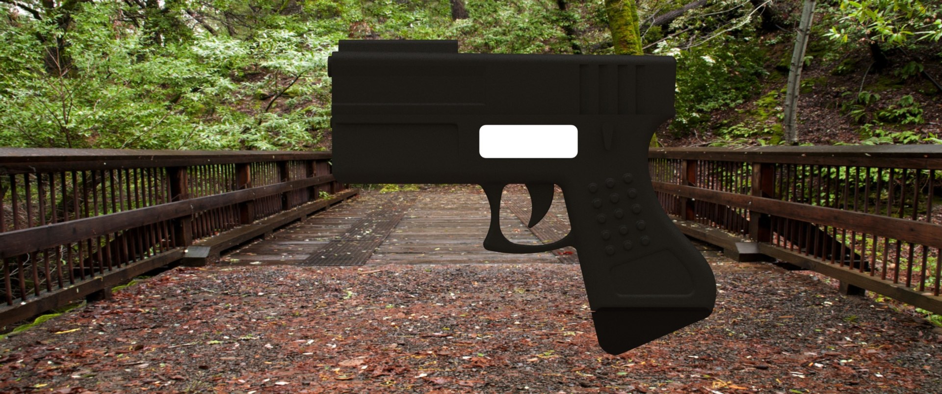 3d concept conceptual gun