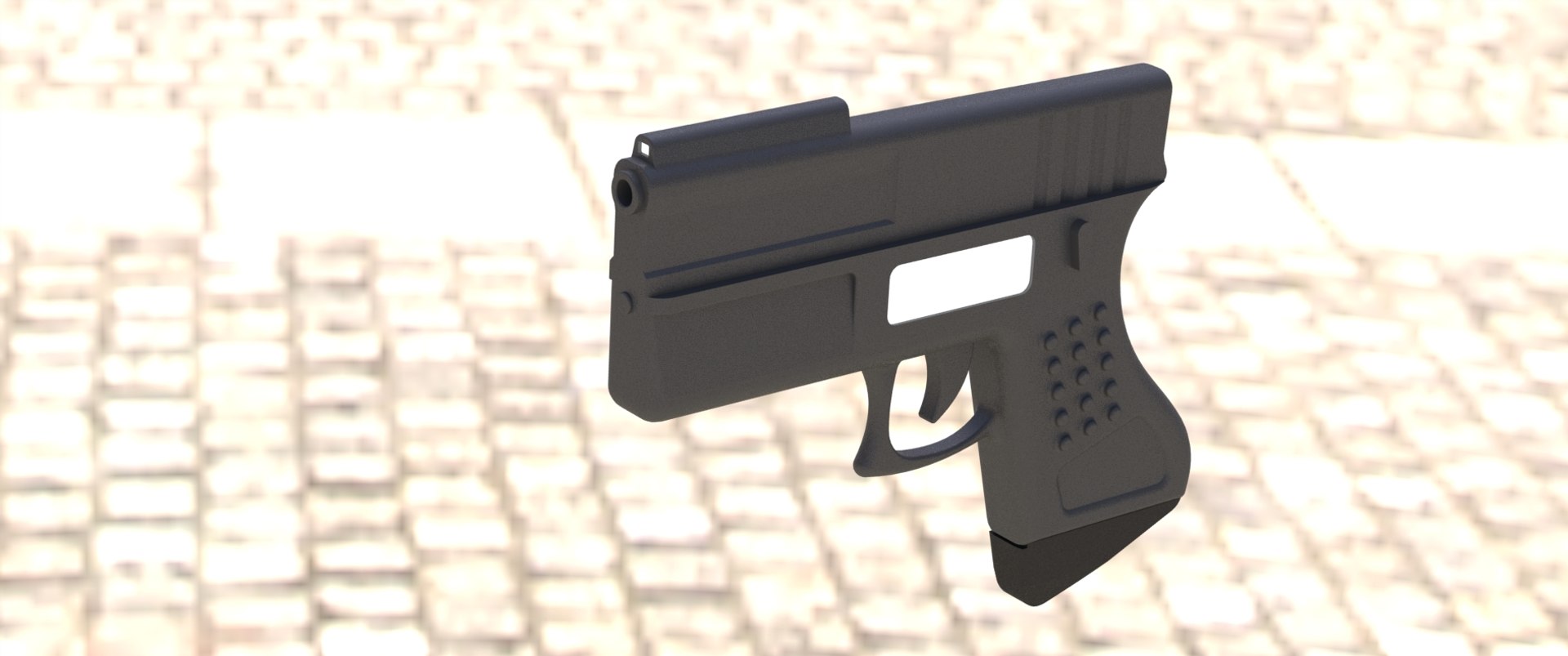 3d concept conceptual gun