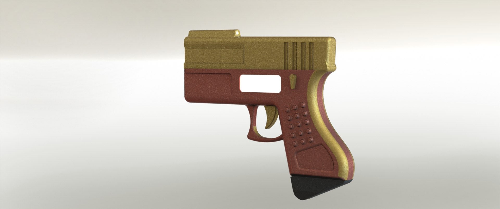 3d concept conceptual gun
