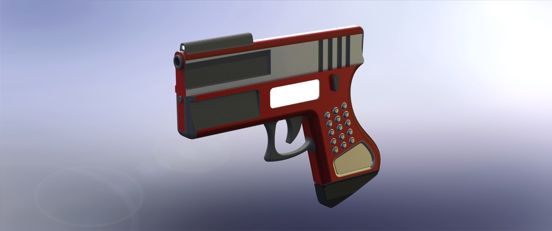 3d concept conceptual gun