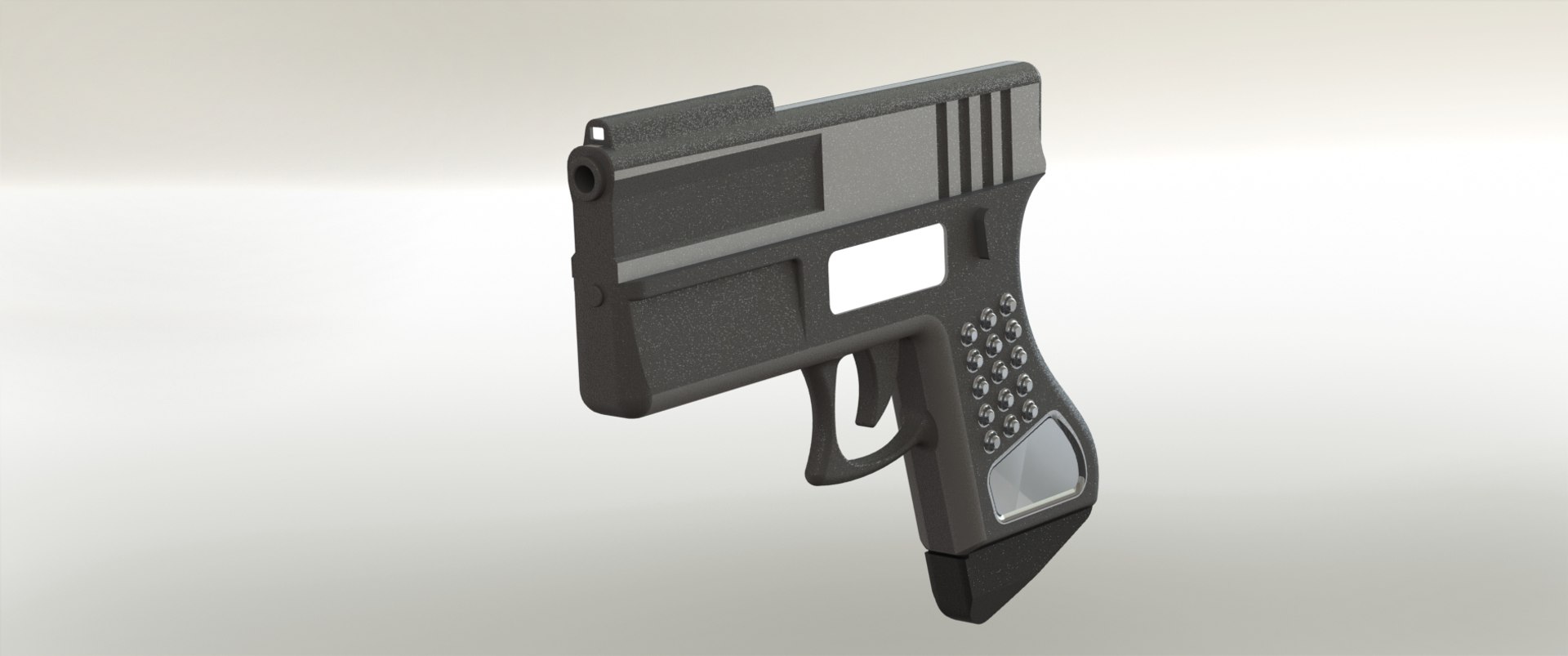 3d concept conceptual gun