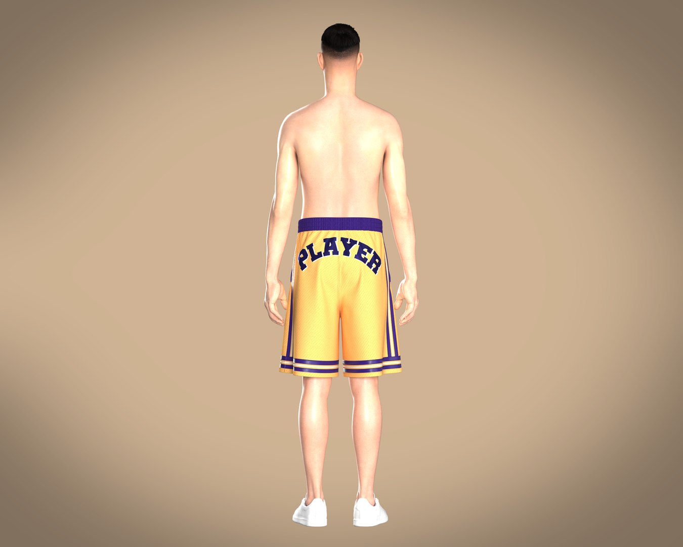 3D Mens Knee Length Striped Basketball Shorts With Graphics Model ...