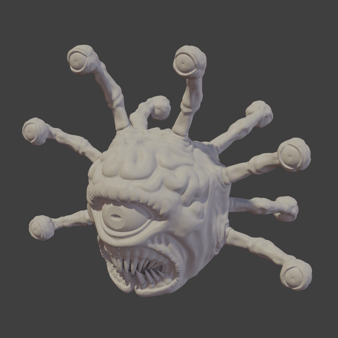 Sculpt Beholder Model - TurboSquid 1438810