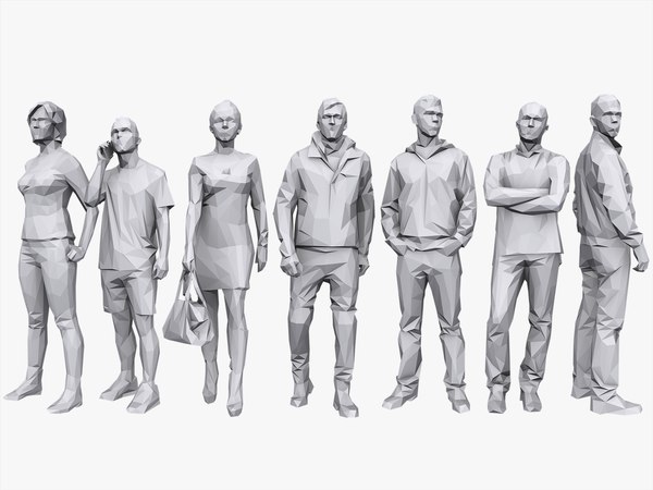 3d people pack casual model