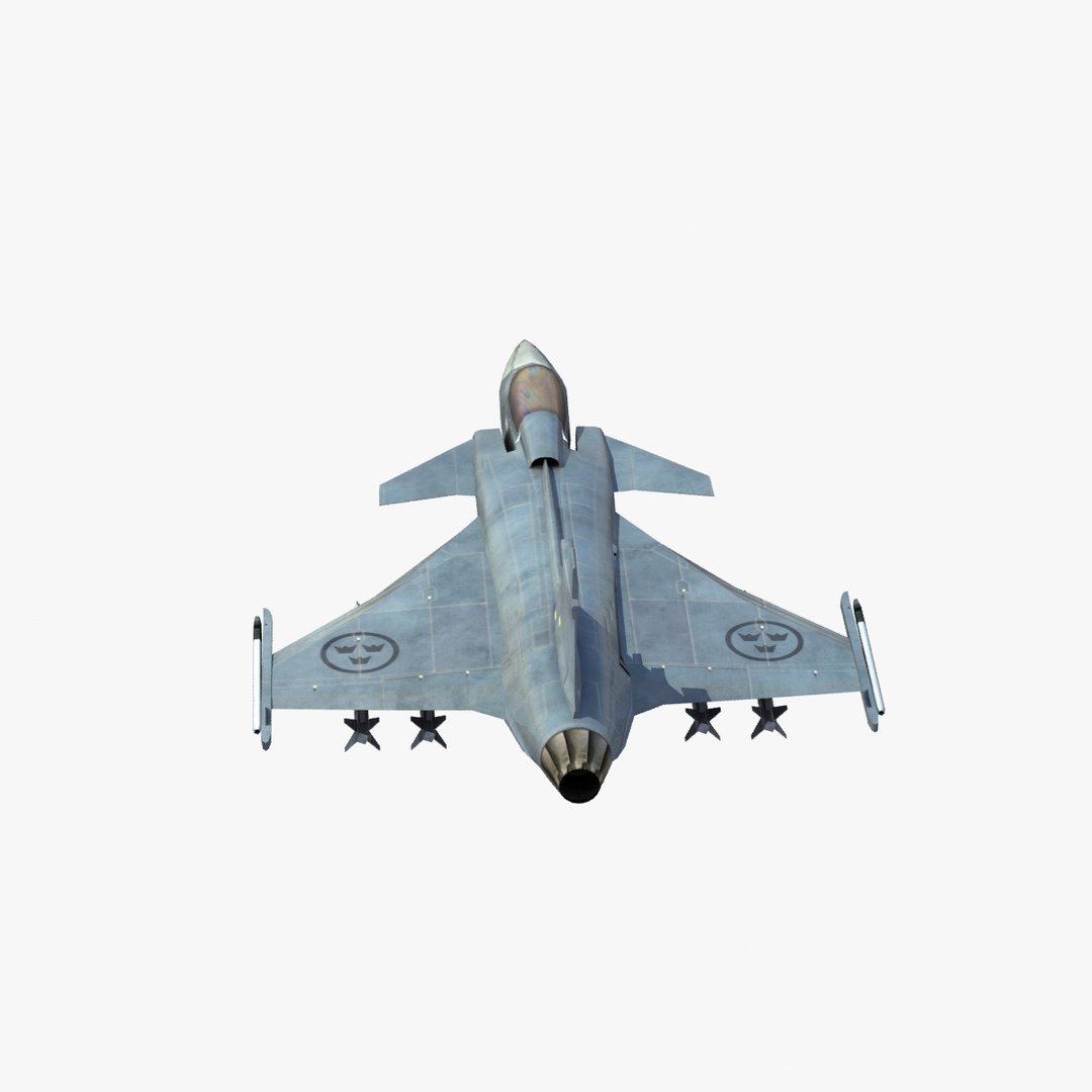 3d Model Jas39 Gripen Fighter Jet
