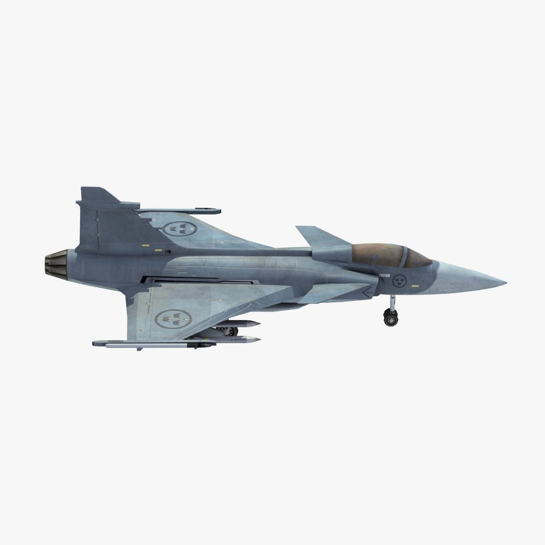 3d Model Jas39 Gripen Fighter Jet