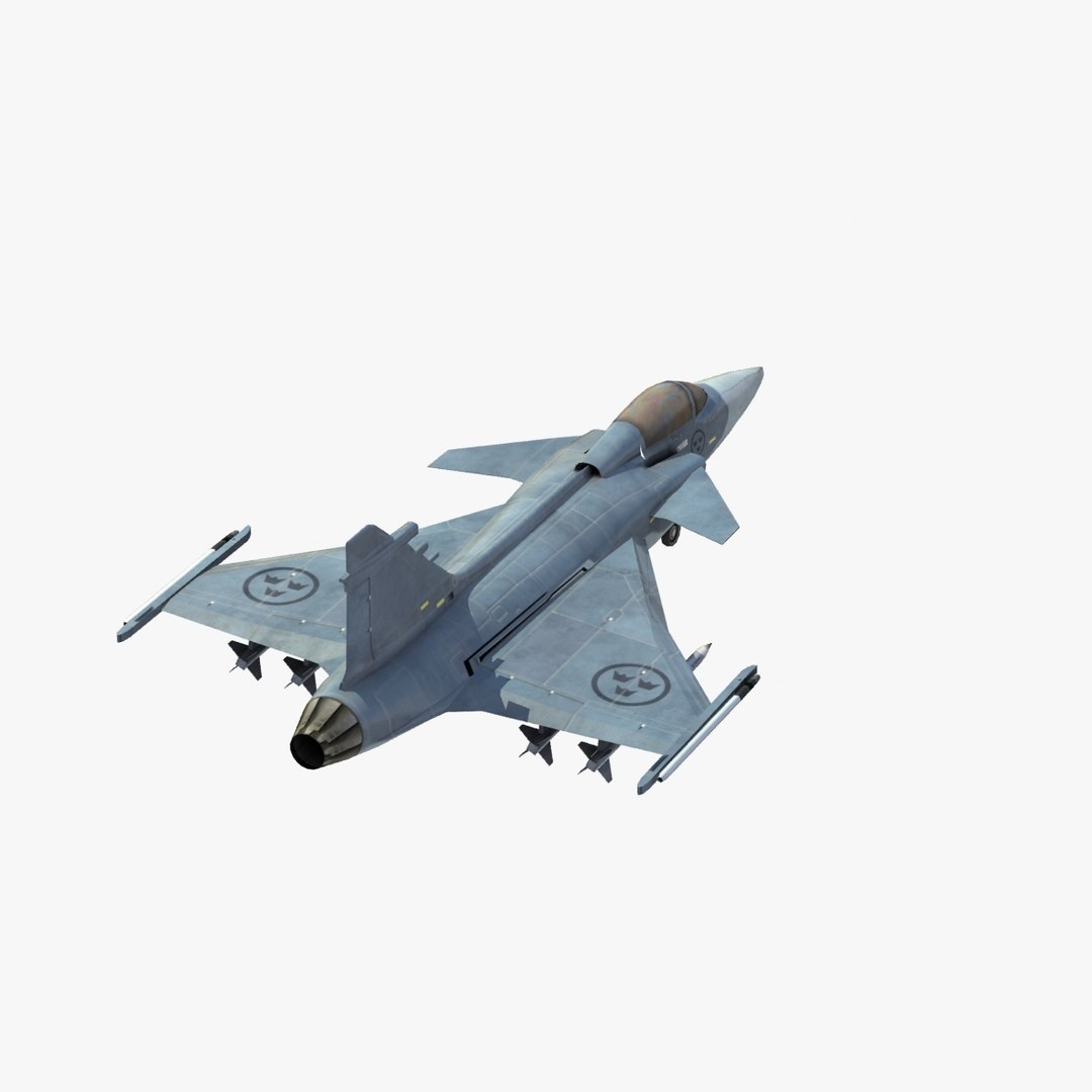 3d Model Jas39 Gripen Fighter Jet