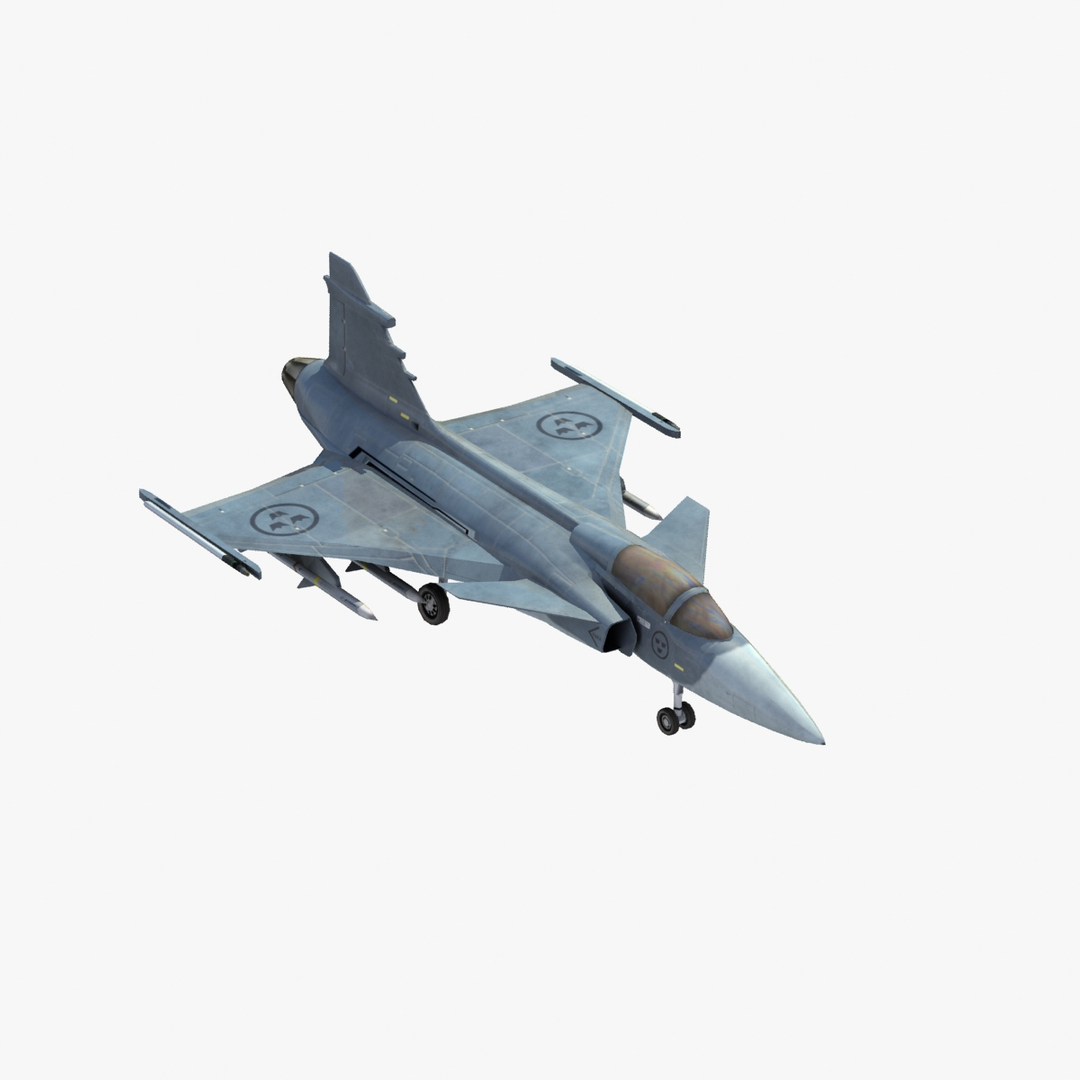 3d Model Jas39 Gripen Fighter Jet