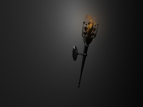 3d wall torch