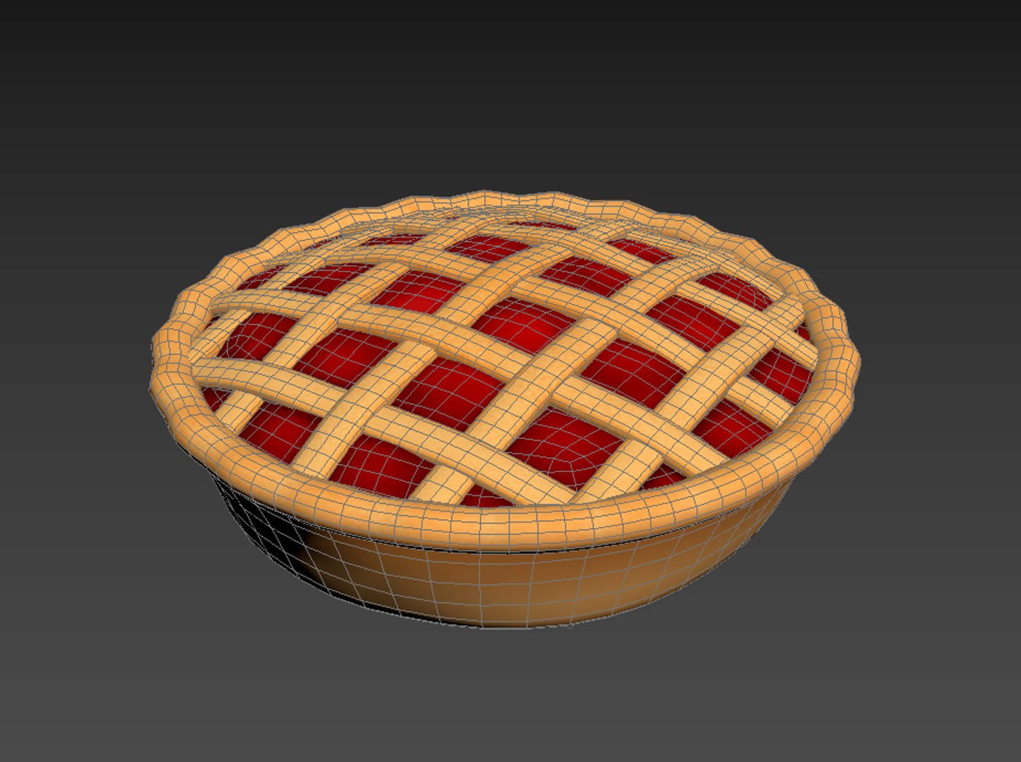 3D Cherry Pie - TurboSquid 1590934