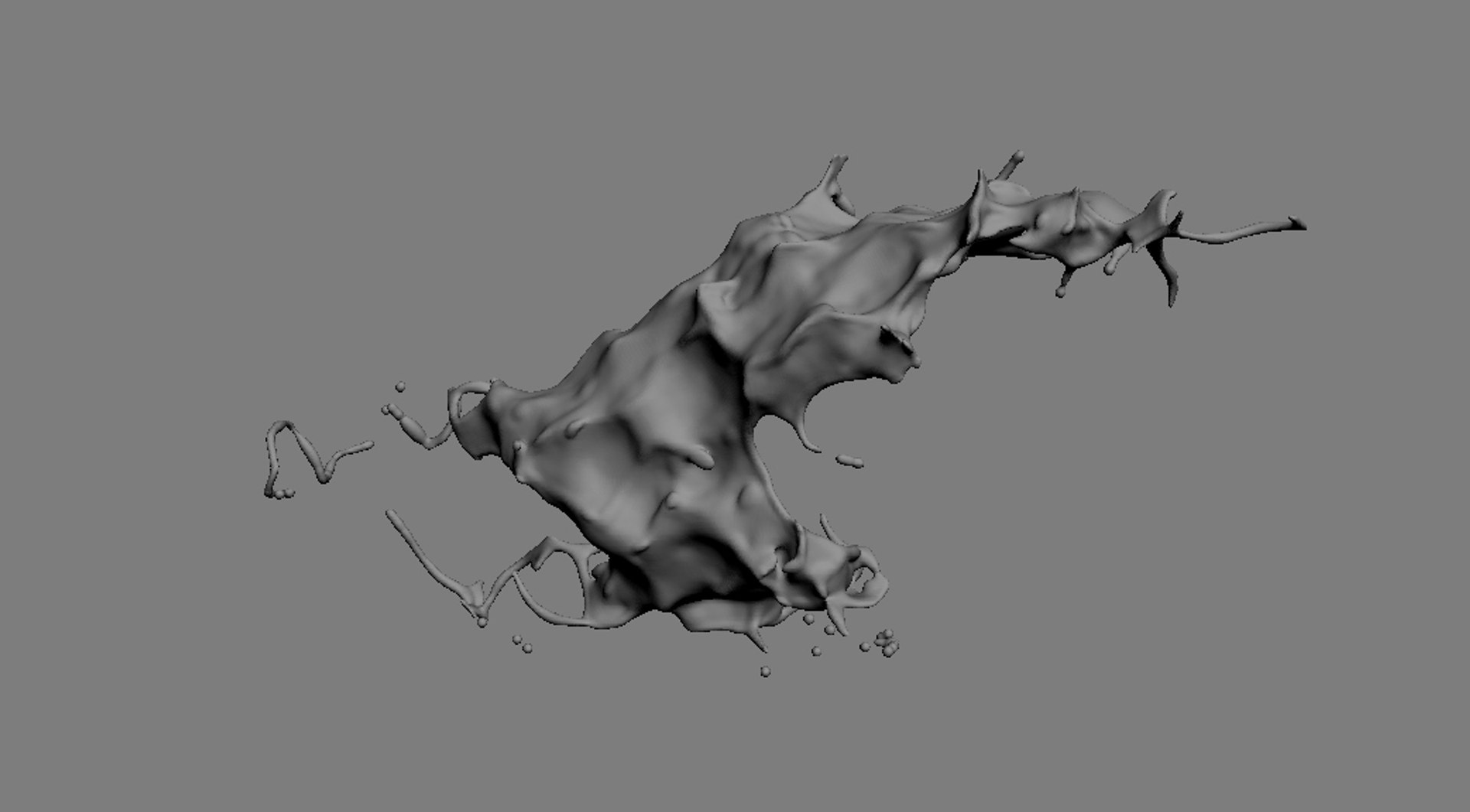 3d Model Liquid Splash