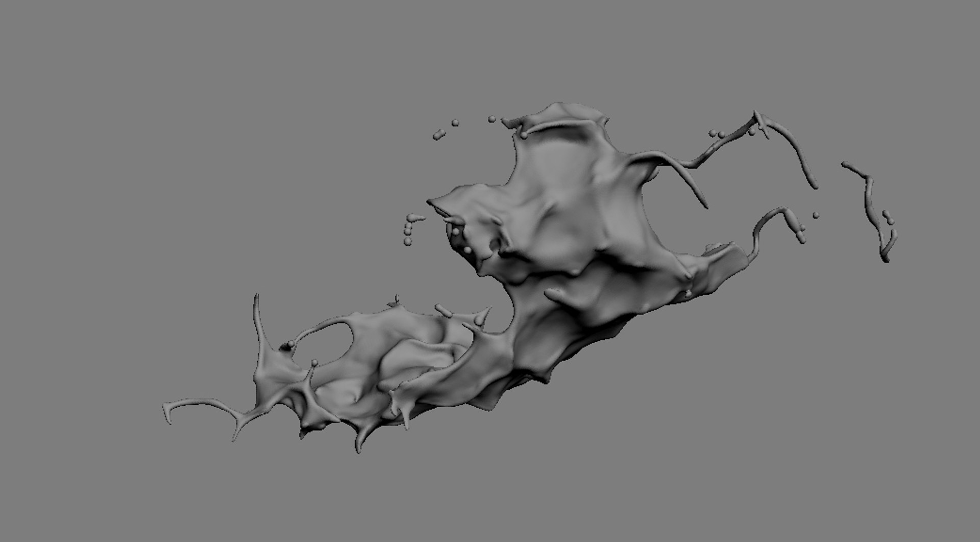 3d Model Liquid Splash