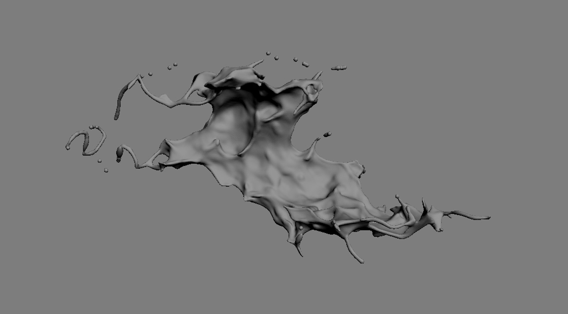 3d Model Liquid Splash