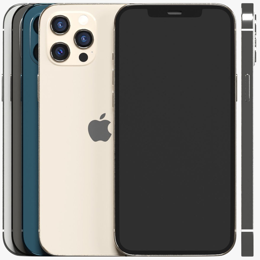 IPhone 12 Pro Max All Colors Smartphone 3D Model - TurboSquid 2082282
