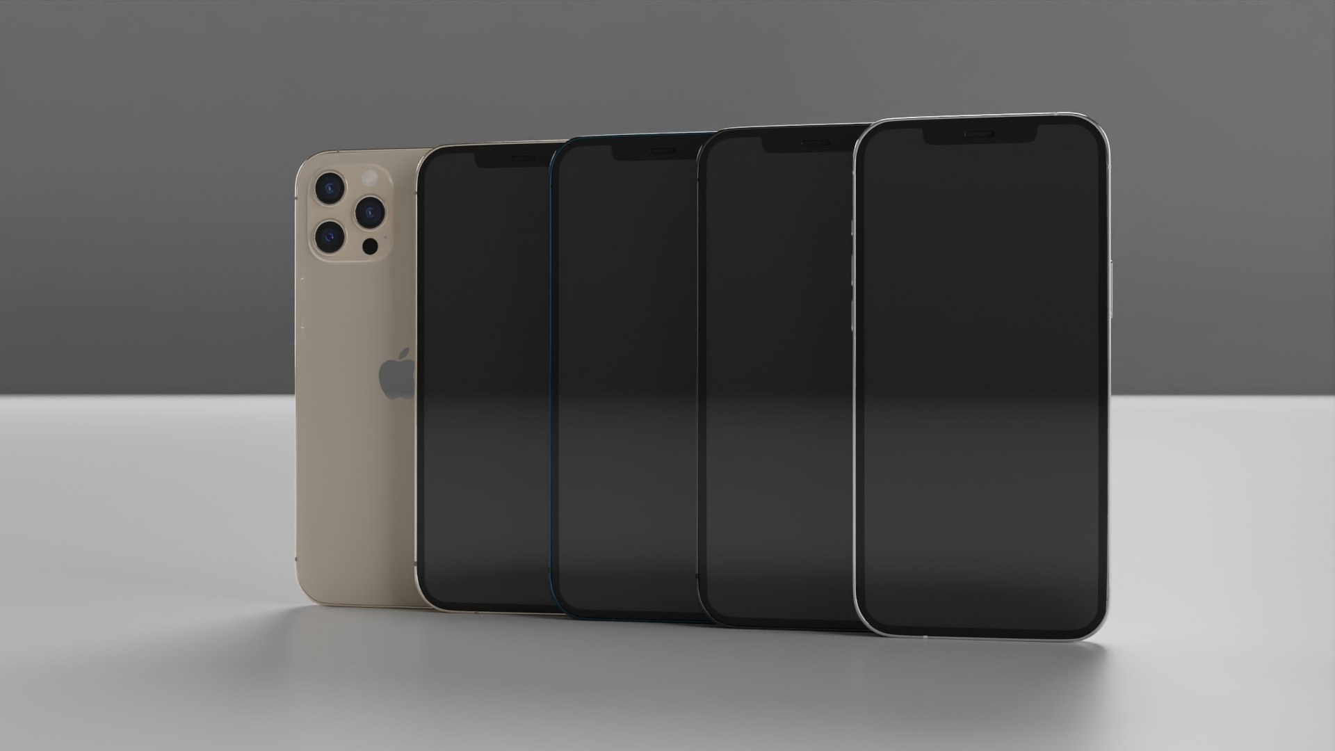 IPhone 12 Pro Max All Colors Smartphone 3D Model - TurboSquid 2082282