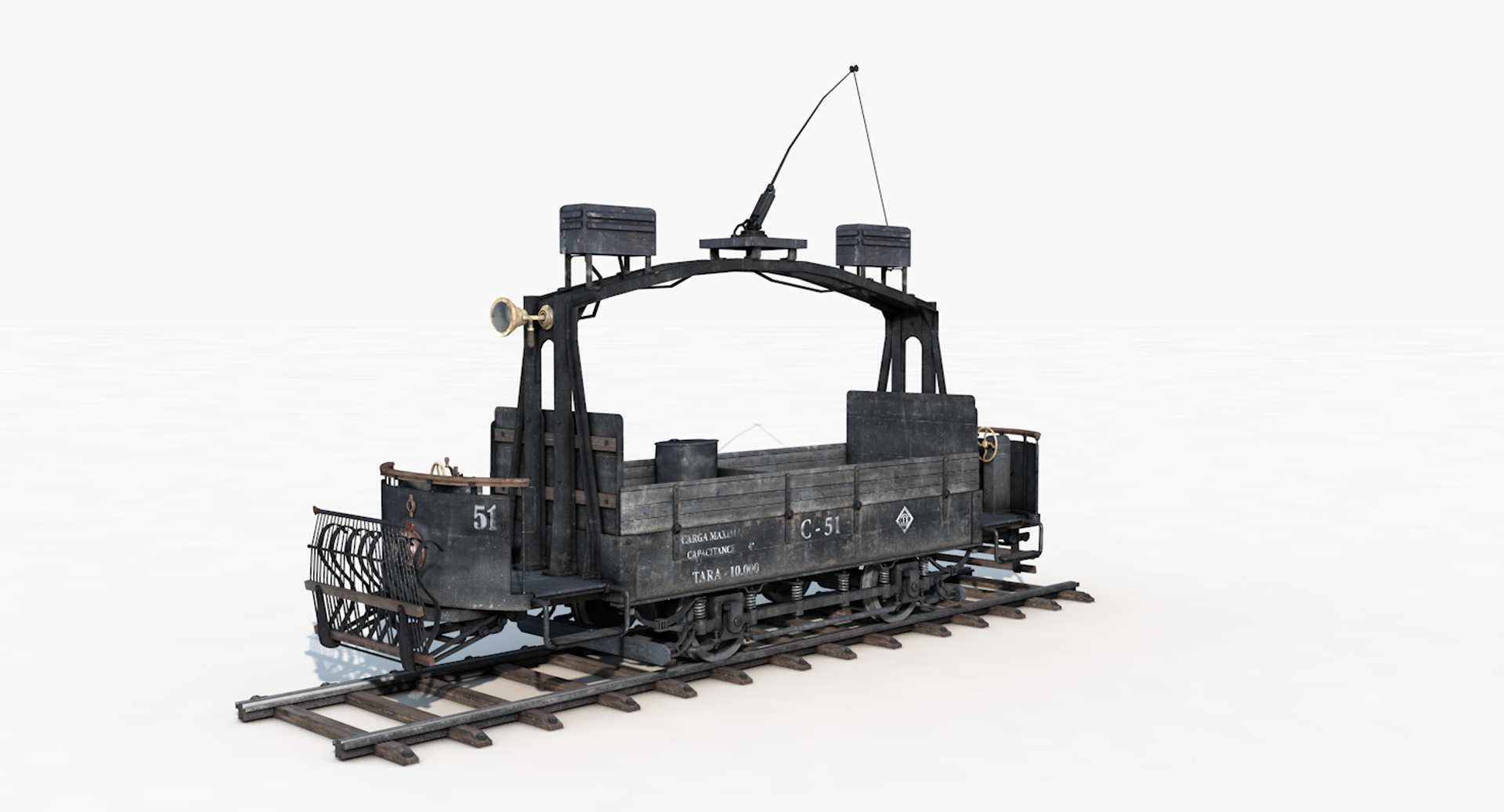 3d Model Old Tram Repair