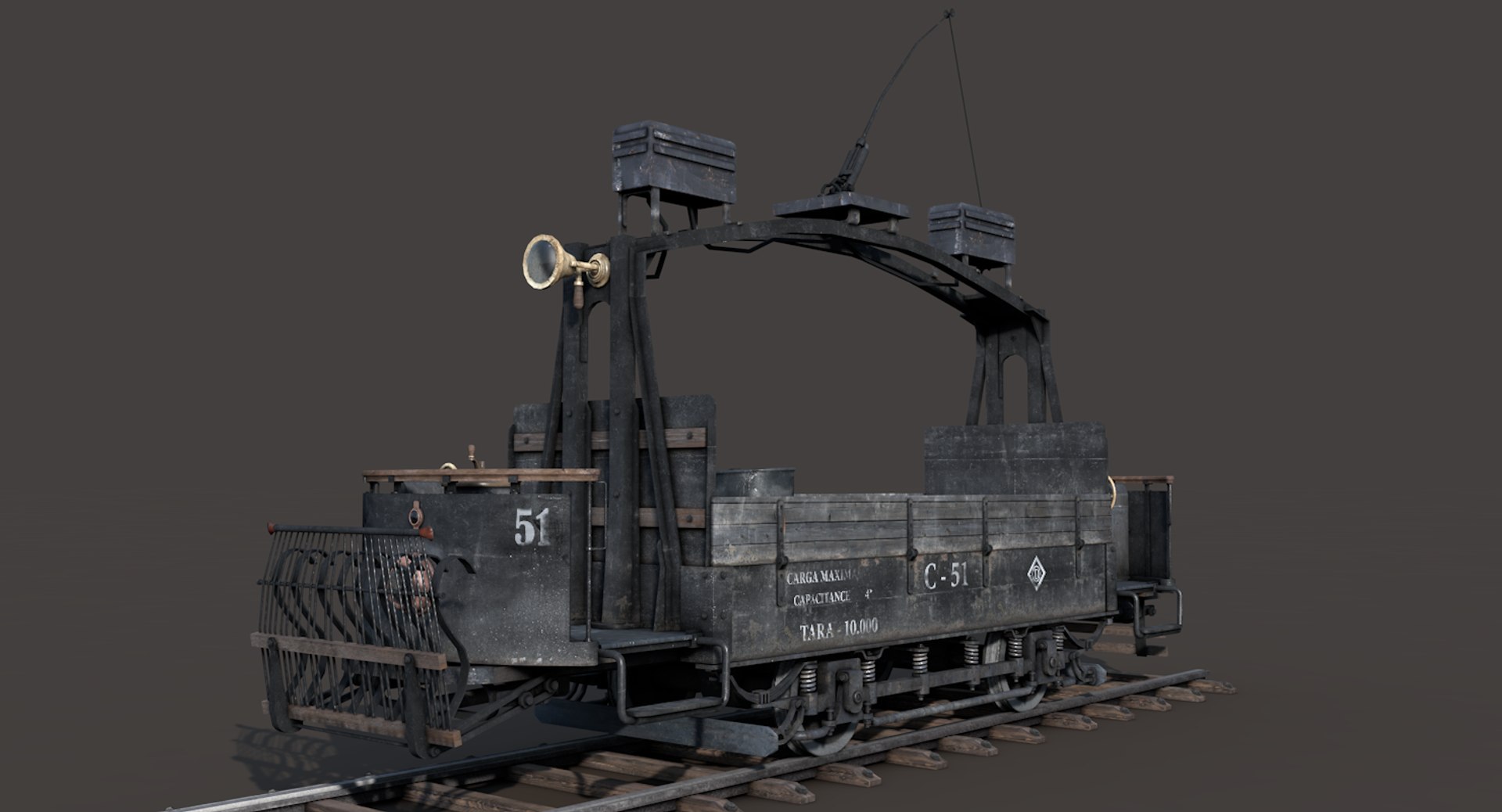 3d Model Old Tram Repair