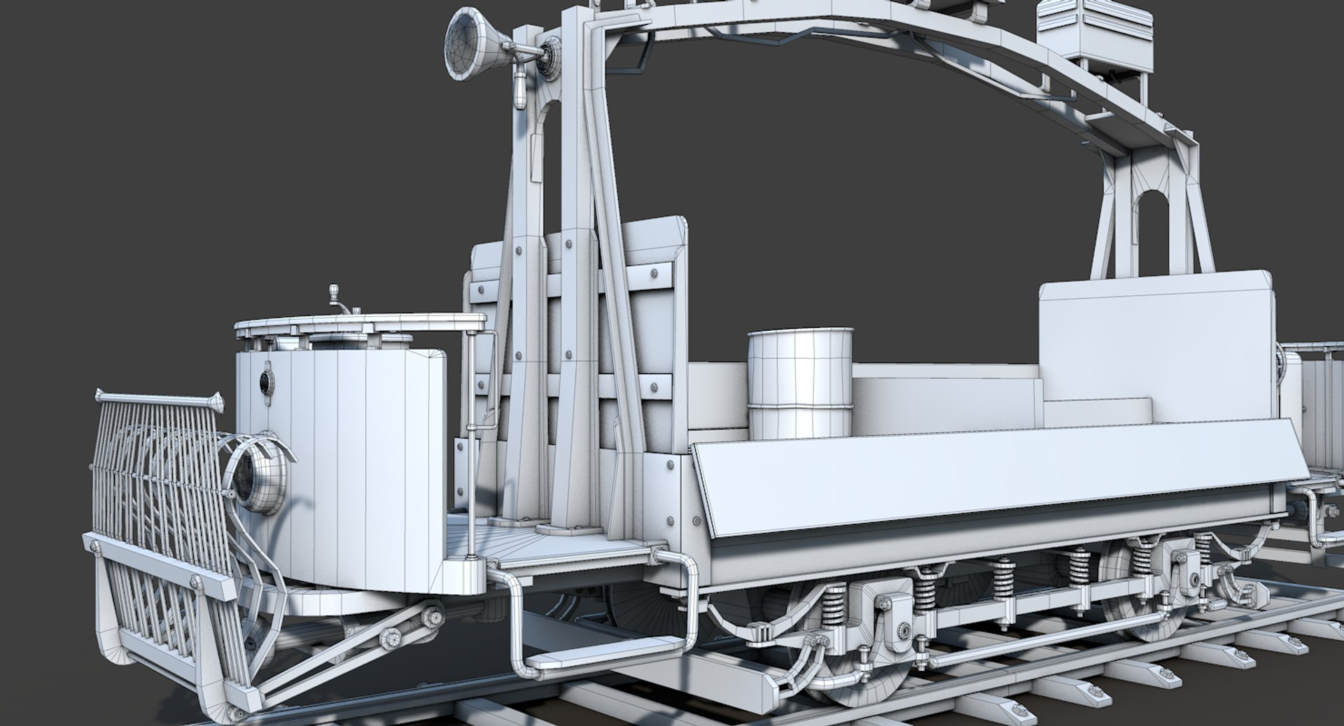 3d Model Old Tram Repair