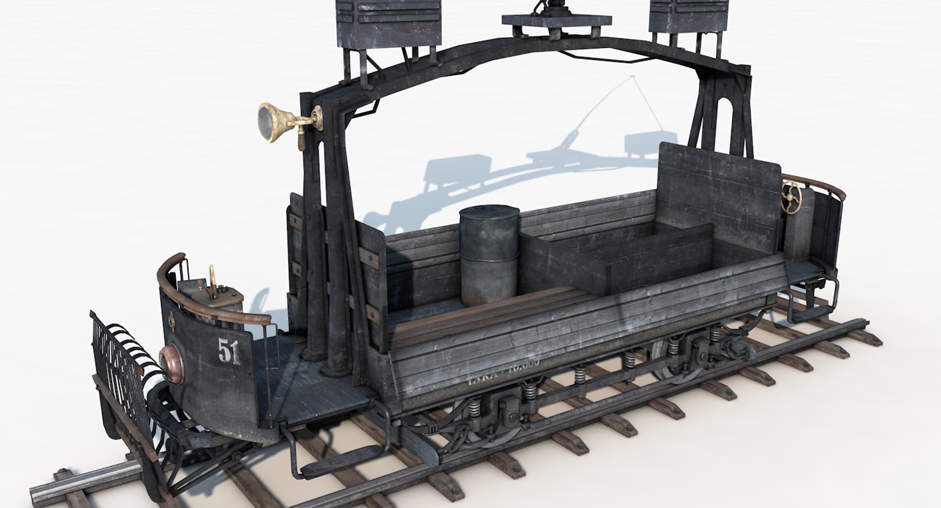 3d Model Old Tram Repair
