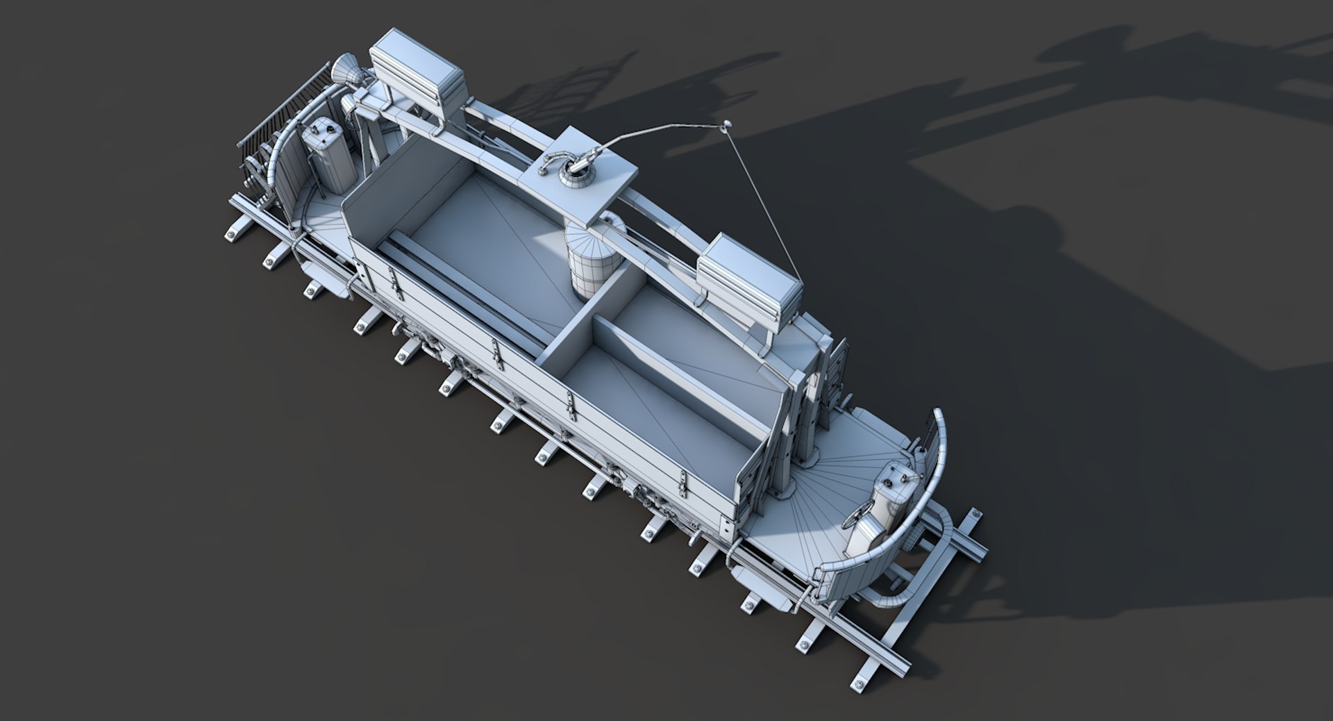 3d Model Old Tram Repair