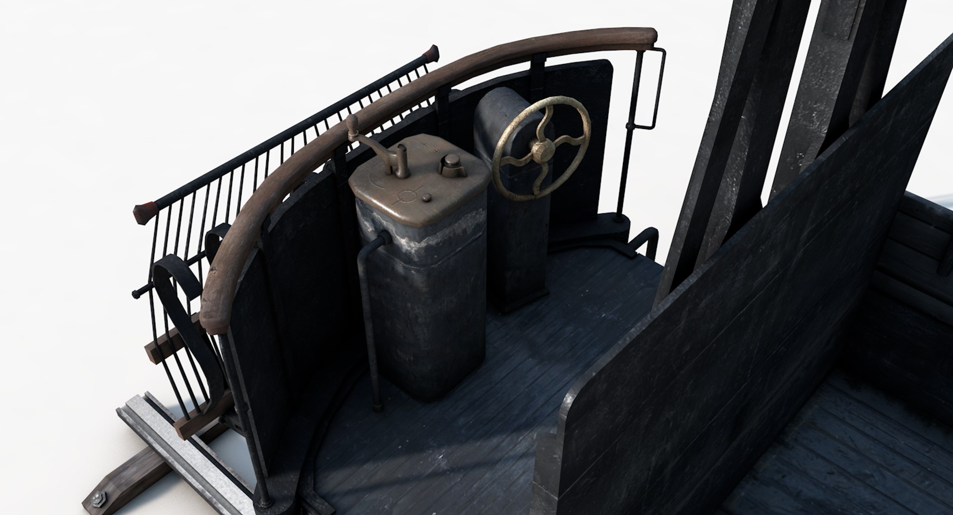 3d Model Old Tram Repair
