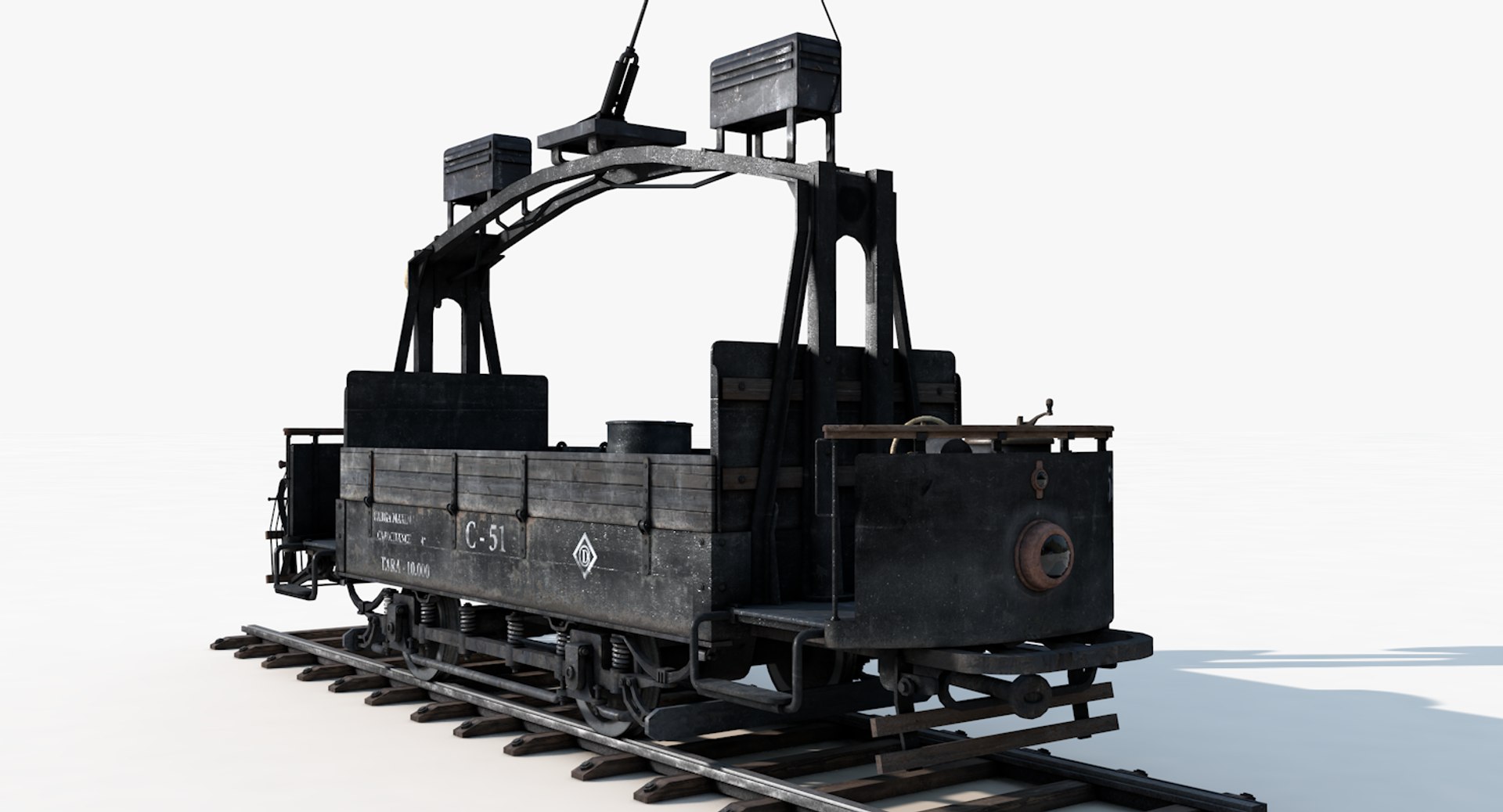 3d Model Old Tram Repair