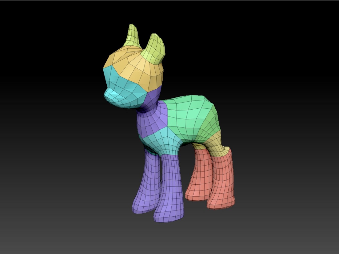 3d Mlp Base Pony