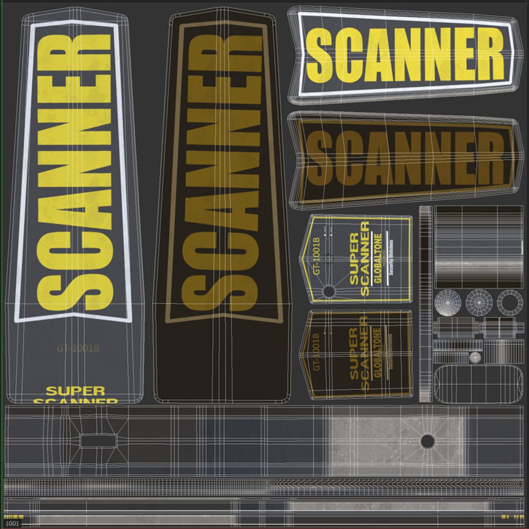 Handheld Security Metal Detector 3D model - TurboSquid 2183611