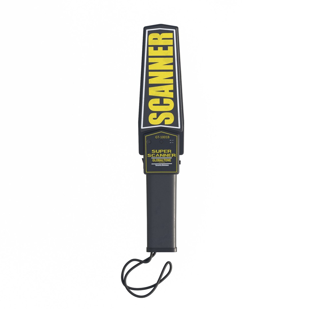 Handheld Security Metal Detector 3D model - TurboSquid 2183611