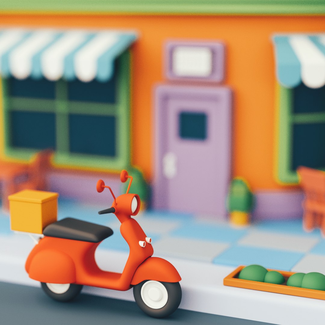 High Poly Burger Shop 01 Model - TurboSquid 2027008