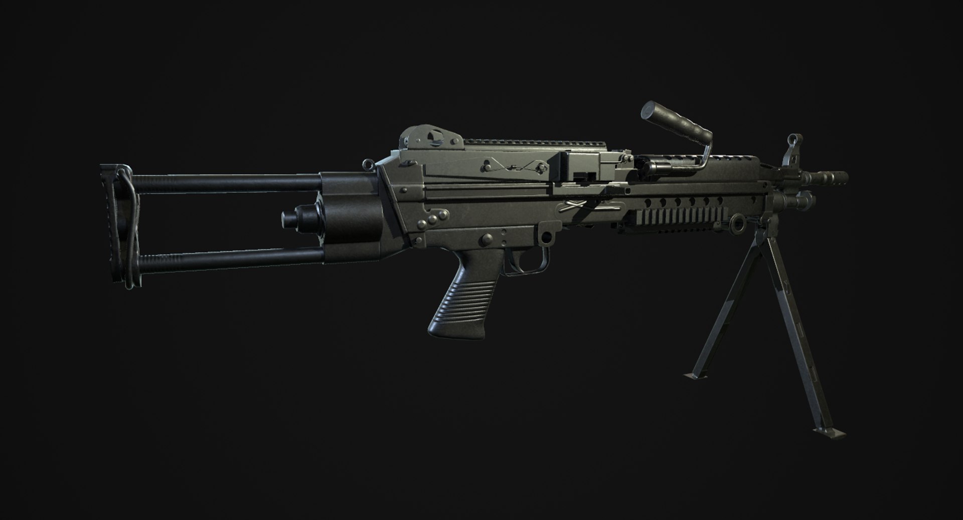 3D M249 Machine Gun - TurboSquid 1341631