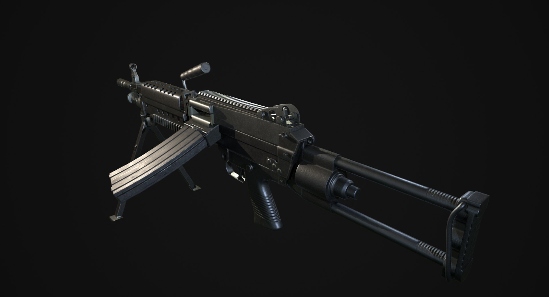 3D M249 Machine Gun - TurboSquid 1341631
