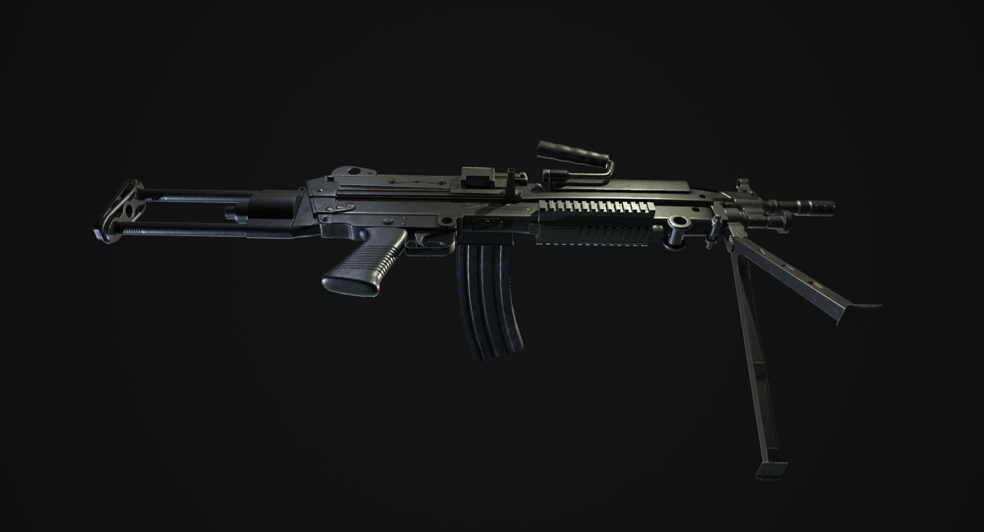 3D M249 Machine Gun - TurboSquid 1341631