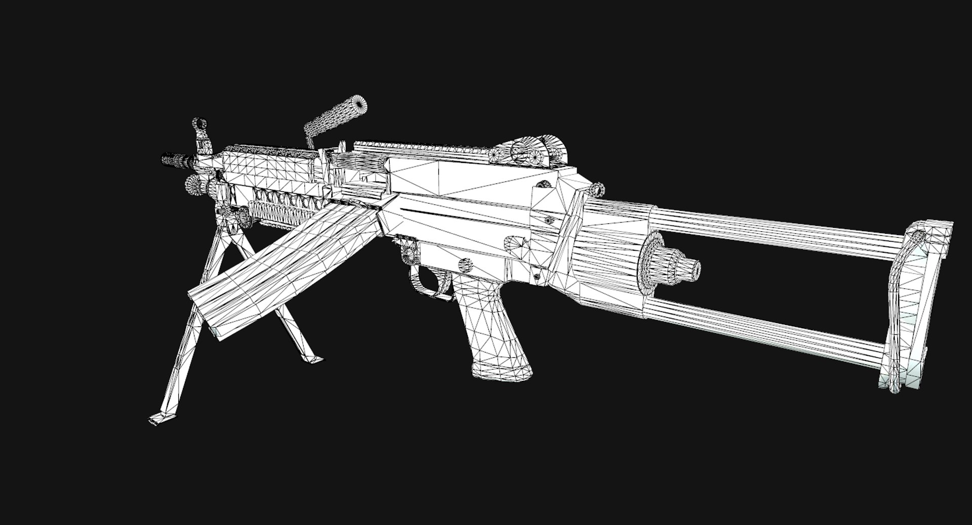 3D M249 Machine Gun - TurboSquid 1341631