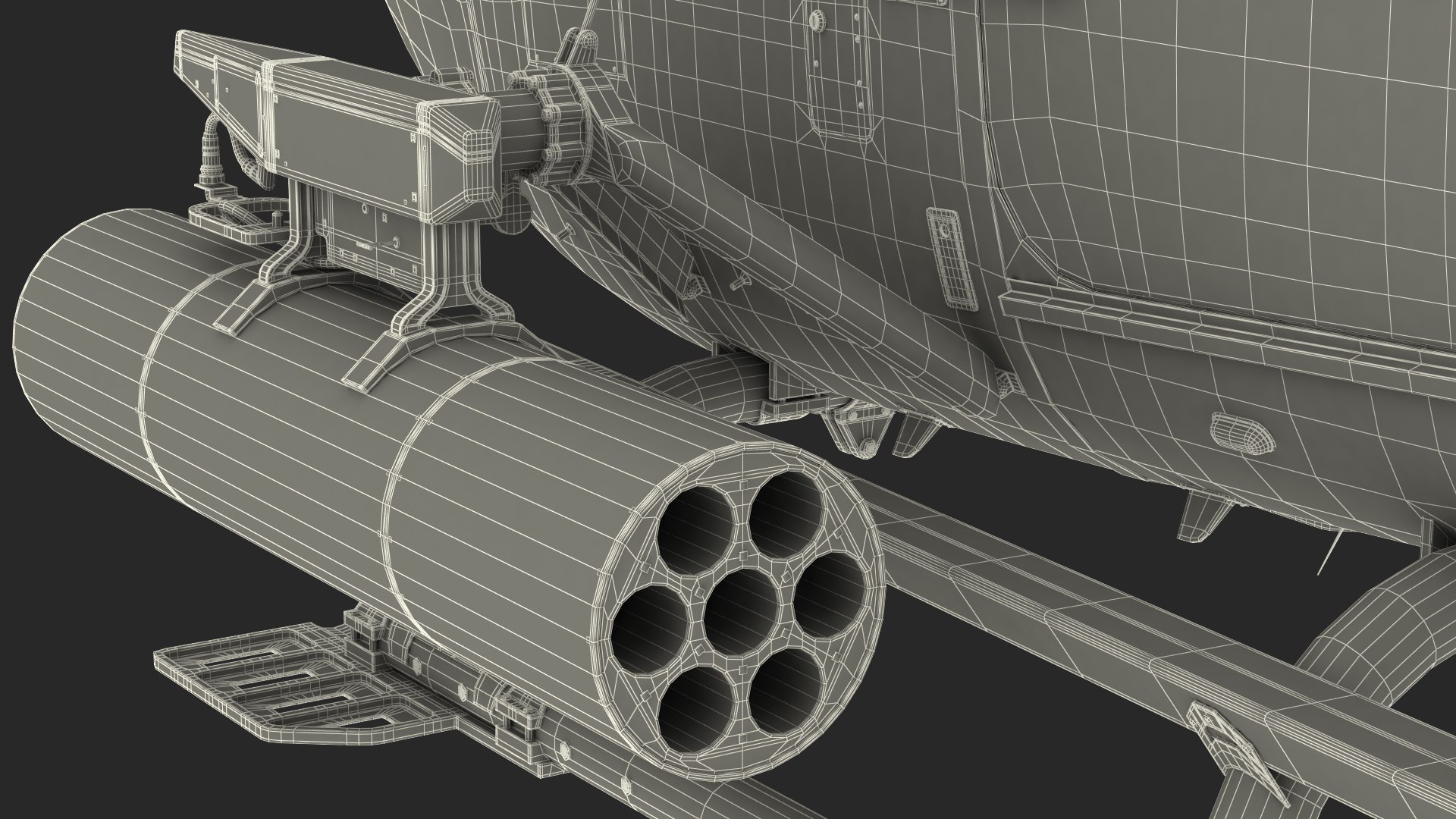 3D armed aerial scout 72x - TurboSquid 1495146