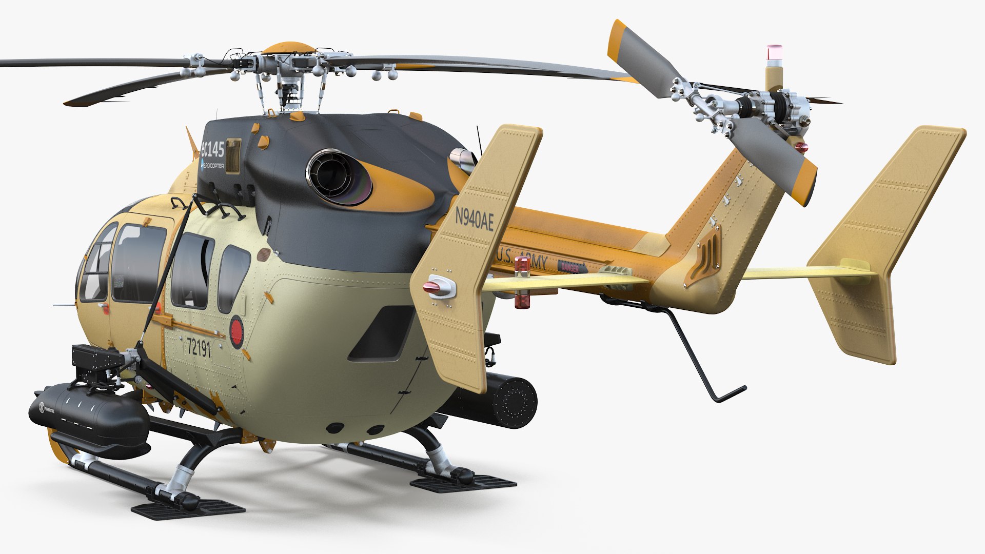 3D armed aerial scout 72x - TurboSquid 1495146