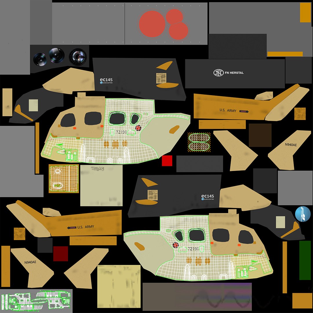 3D armed aerial scout 72x - TurboSquid 1495146