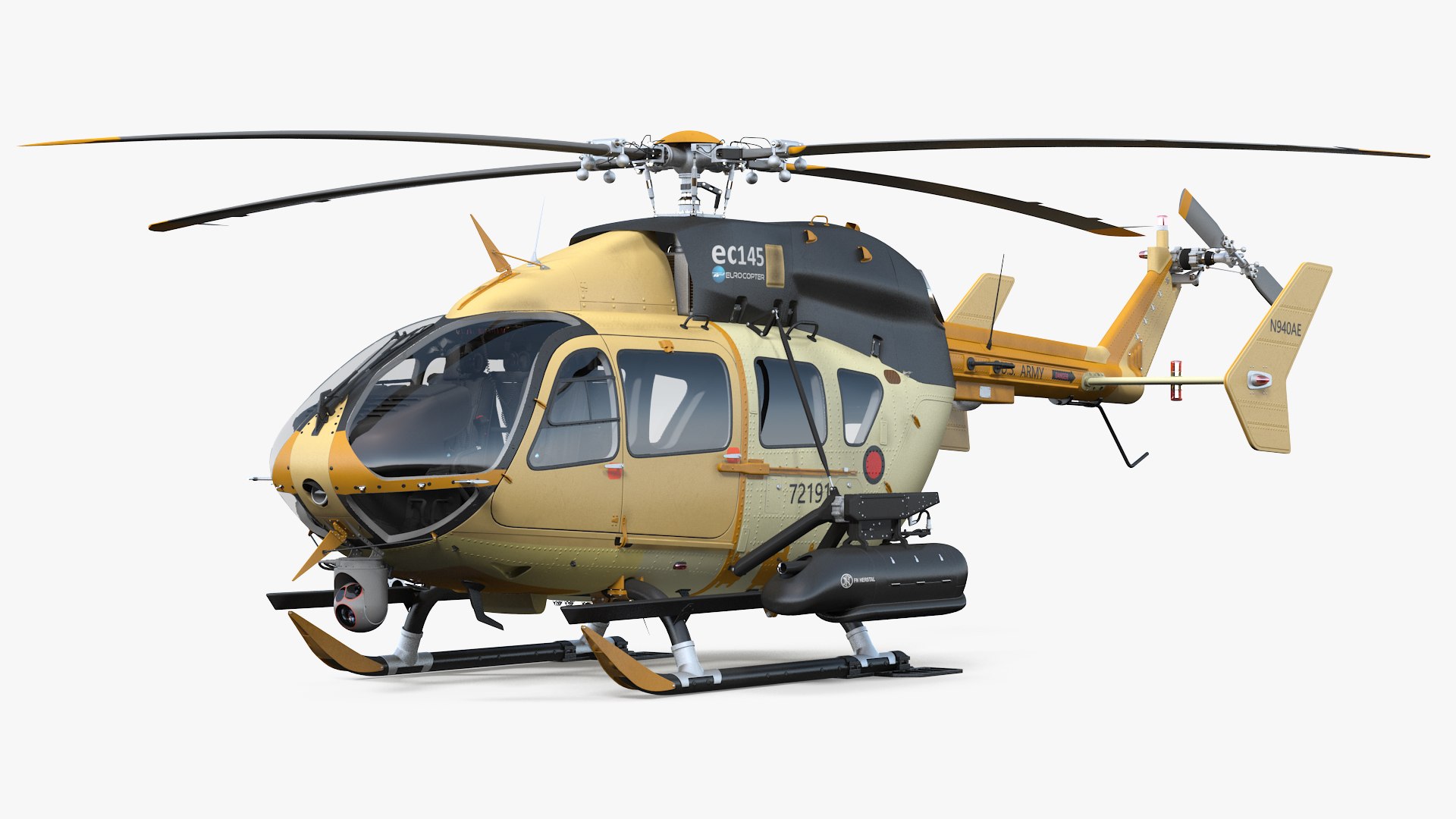 3D armed aerial scout 72x - TurboSquid 1495146